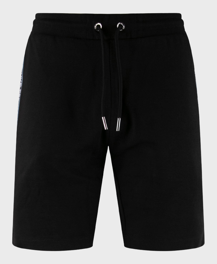Luke 1977 M801052 Reid Text Detail Shorts Black – Vault Menswear